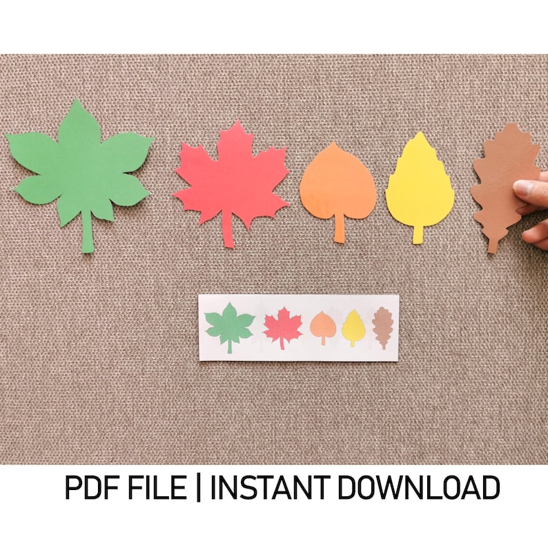 Leaf Pattern Matching Game | Printable Preschool Puzzle | Educational ...