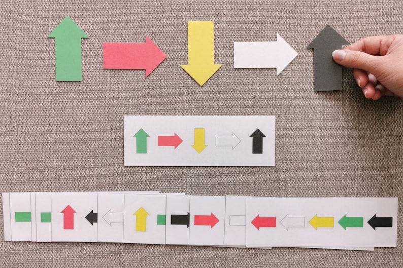Arrow Pattern Matching Game | Preschool Pattern Activity | Printable ...