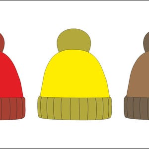 Winter Hat Color Matching Activity for Toddlers | Homeschool Preschool ...