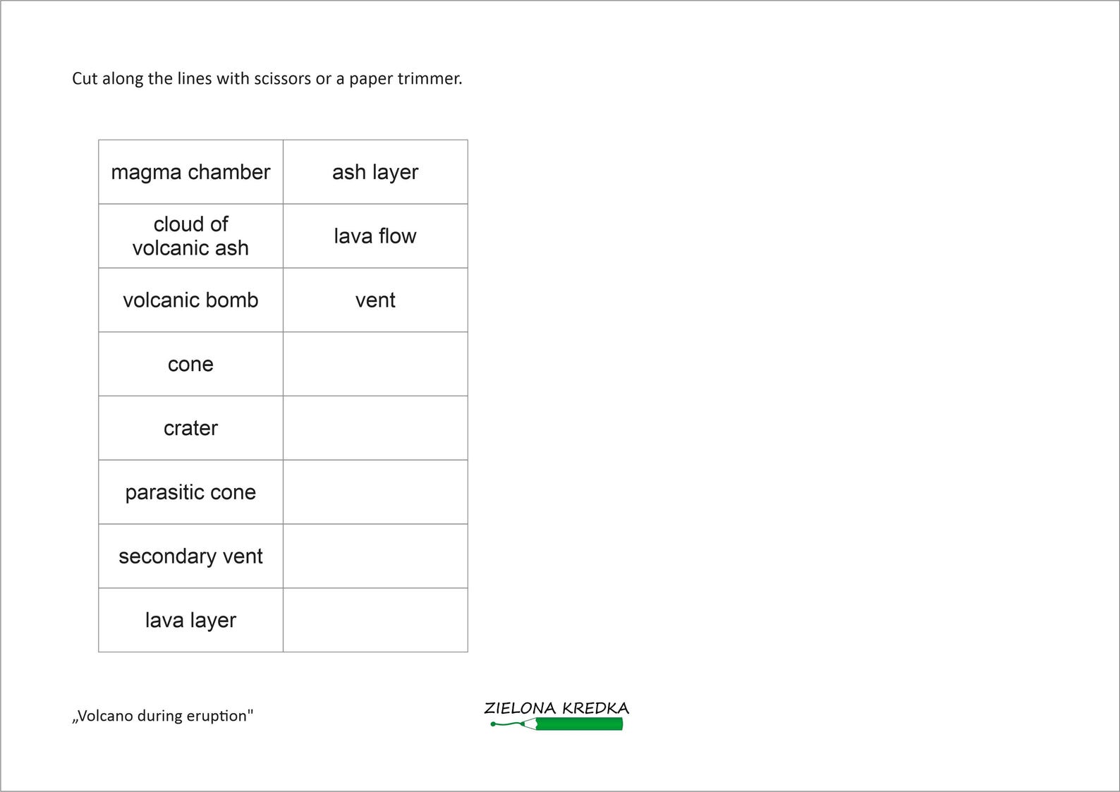 Parts of a Volcano Diagram | Printable Volcano Activity Pages for Kids ...