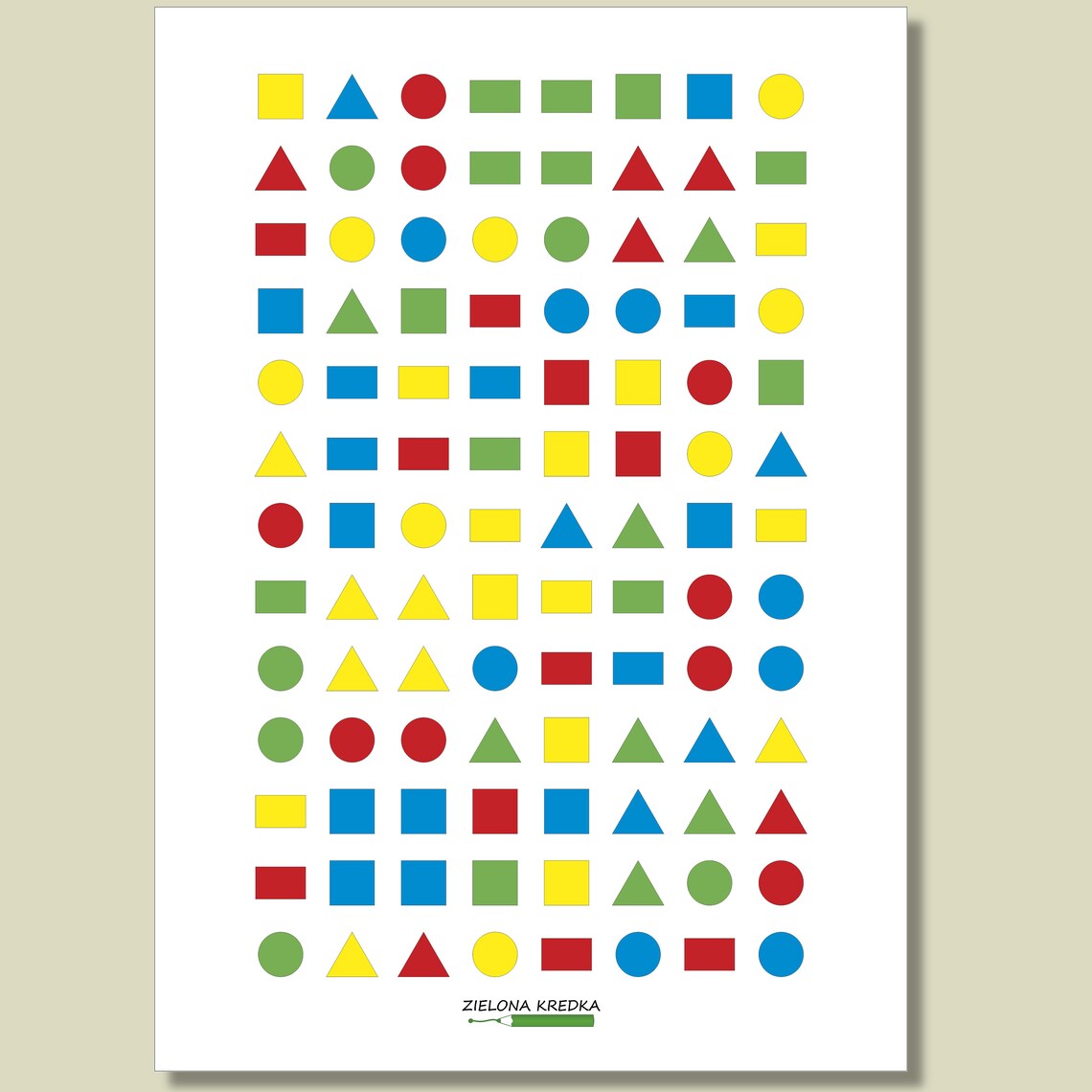 Geometric Shapes Matching Game | Preschool Visual Perception Activity ...