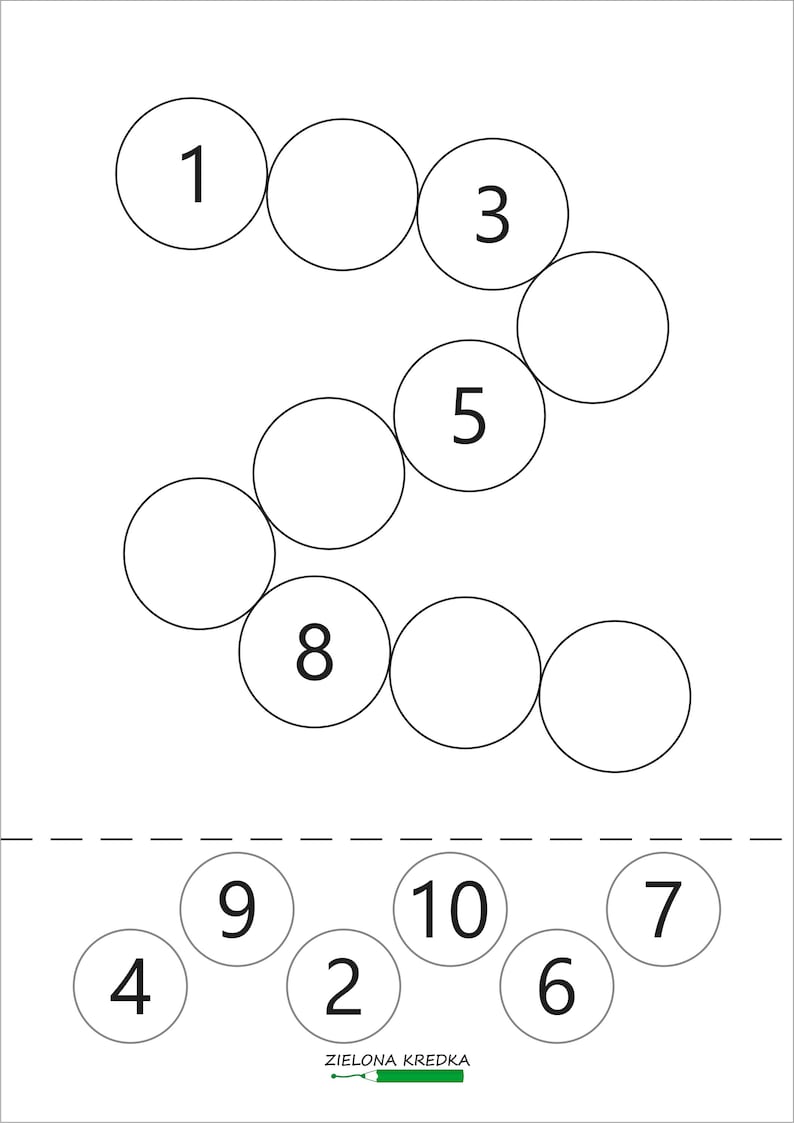 Missing Numbers (counting to 10), Numbers 1-10, Printable Math ...