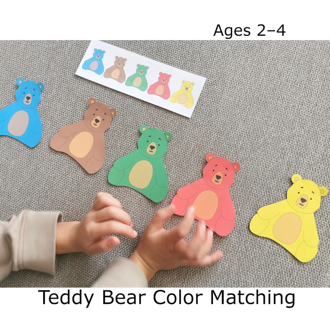 Teddy Bear Color Matching Game | Hands-on Activity for Toddlers ...