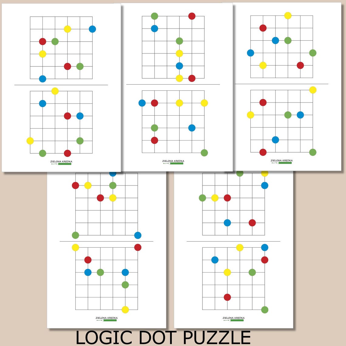 Connect the Dots Without Crossing Lines – Printable Fun Logic Puzzle ...