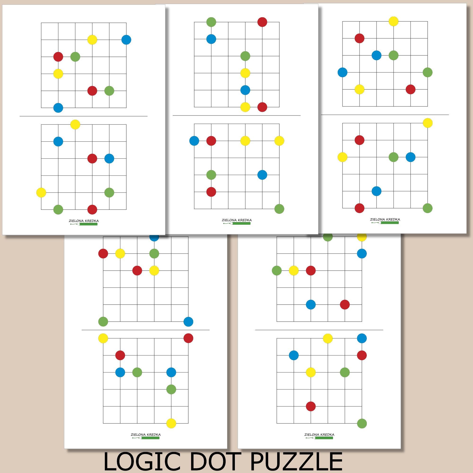 Connect the Dots Without Crossing Lines – Printable Fun Logic Puzzle ...