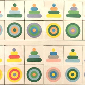 Pyramid Top View Matching Activity | Visual Perception Worksheet | Cut ...