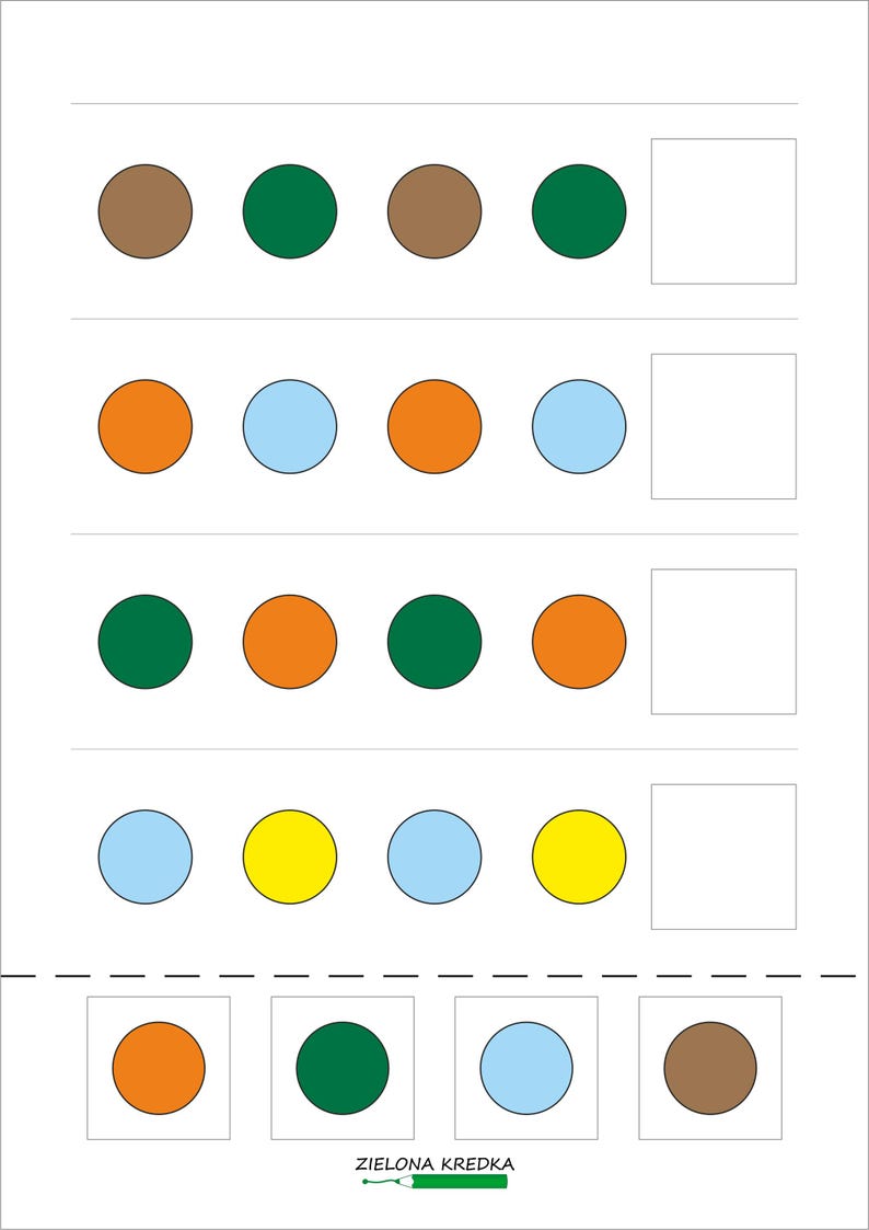 AB Shape Patterns | Cut and Paste Printable Worksheets for Kids ...