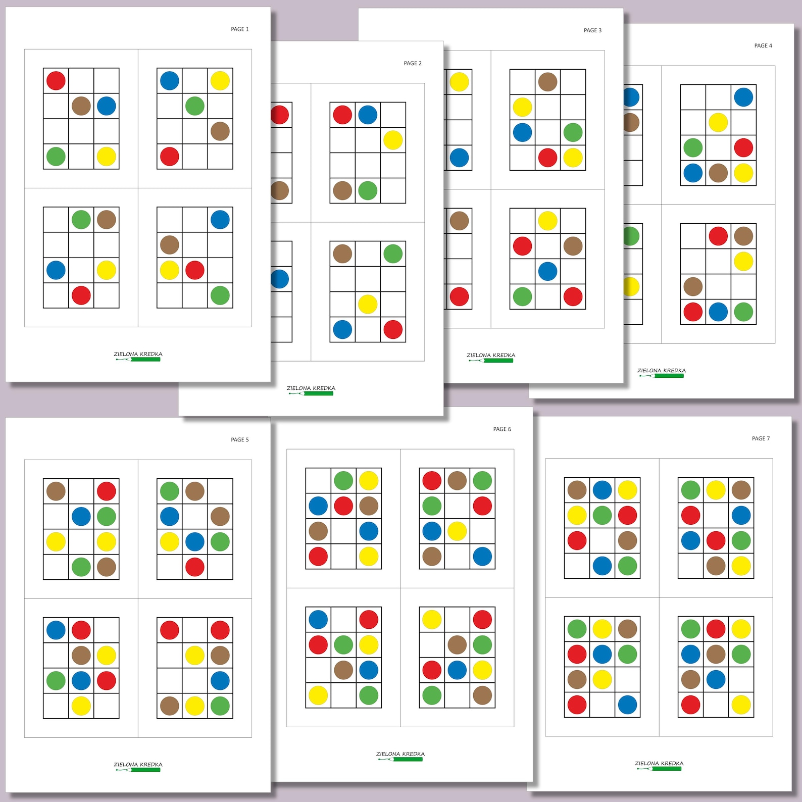 Dot Pattern Matching Game | Build the Pattern Printable | Preschool Logic Puzzle | Quiet Time ...