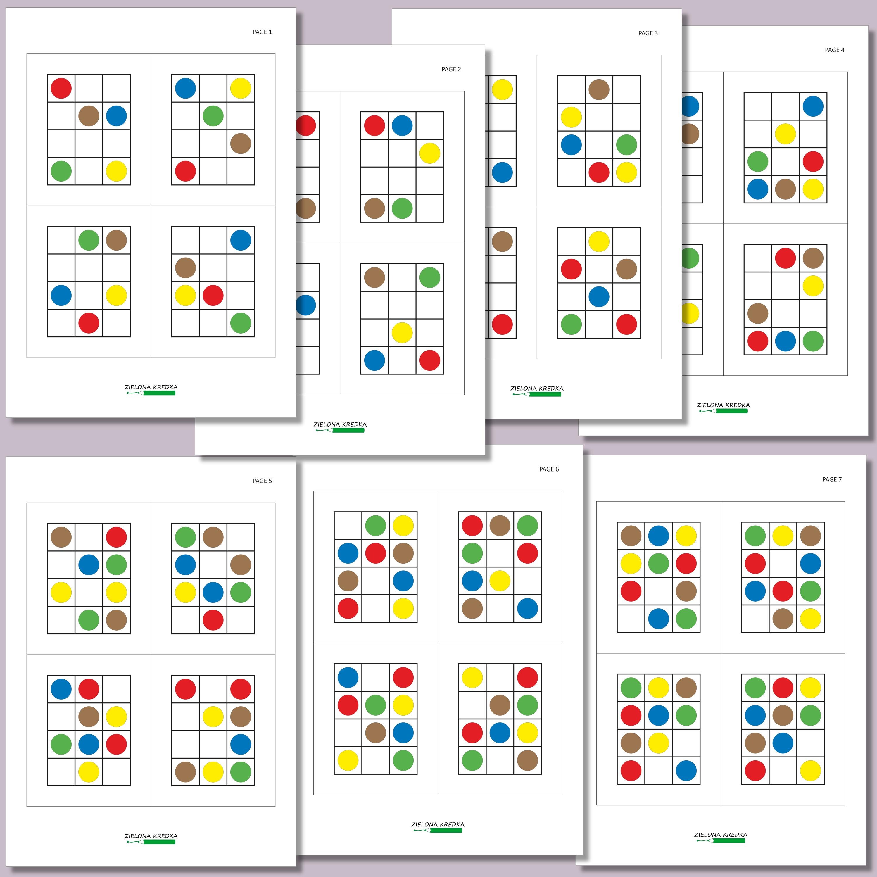 Dot Pattern Matching Game | Build the Pattern Printable | Preschool ...