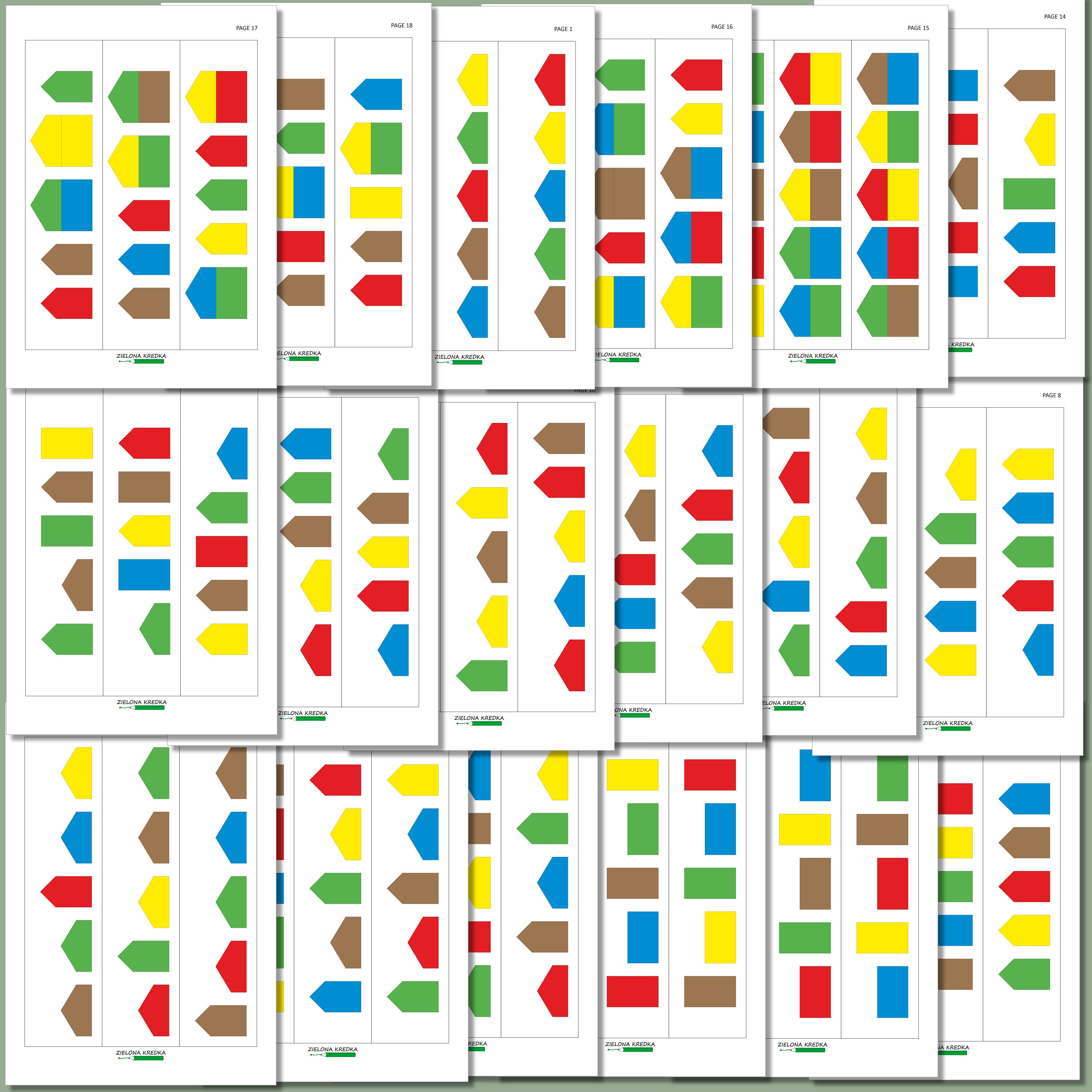 Shape Pattern Activity: Preschool Logic Puzzle (digital PDF Download ...
