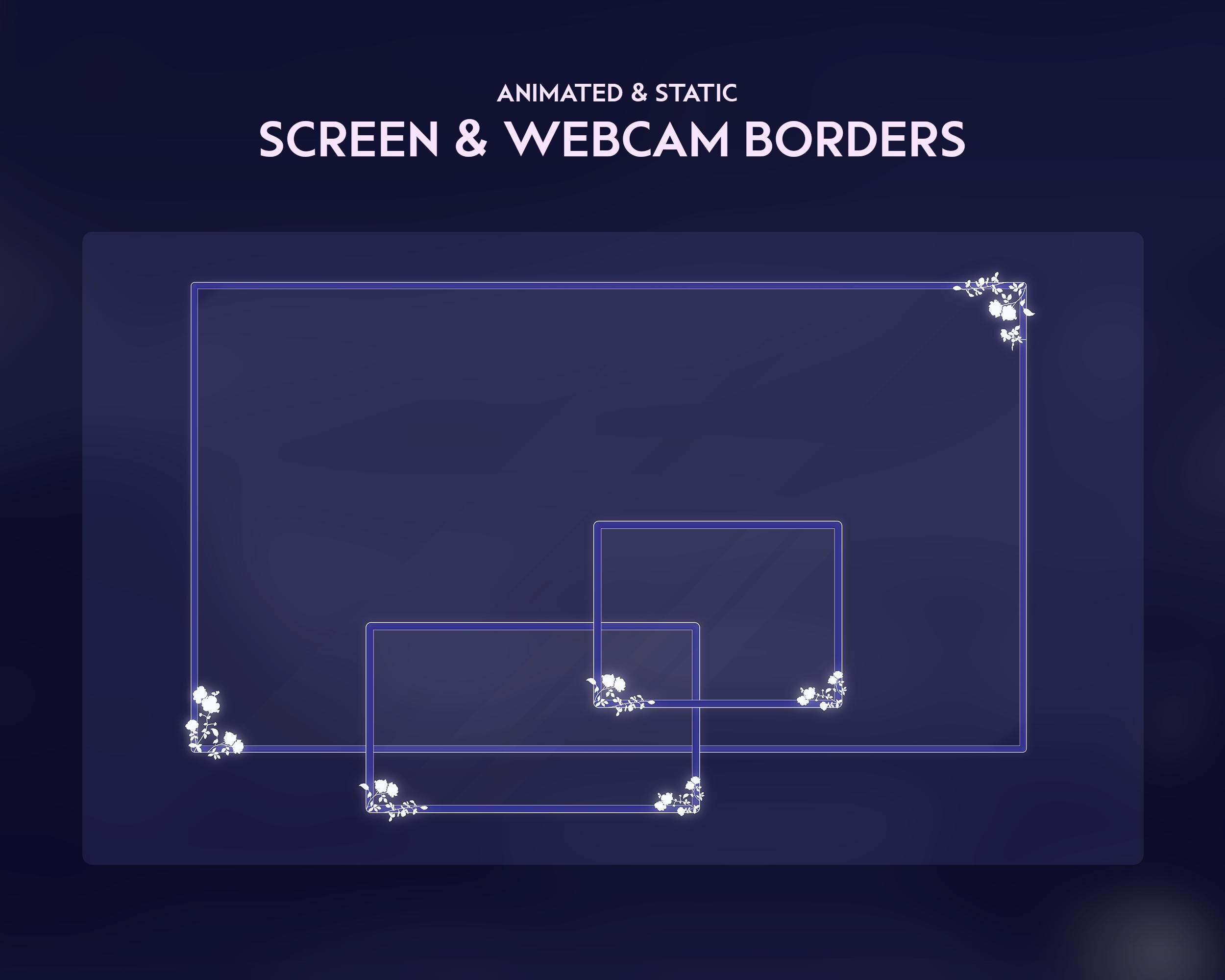 Dreamy Flower Animated Stream Pack | Night Sakura River | Purple Twitch ...