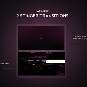 Pink Cyber Animated Stream Pack | Dark Minimal Clean Tech | Twitch ...