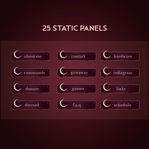 Red Moon Animated Stream Pack | Dark Minimal Vampire | Clean Twitch ...