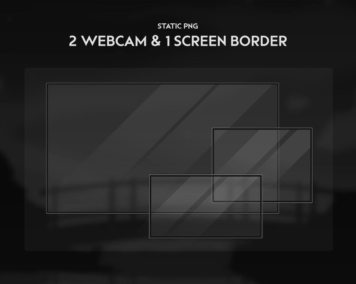 Black Minimal River Animated Stream Pack | Night Dark Clean Monochrome ...