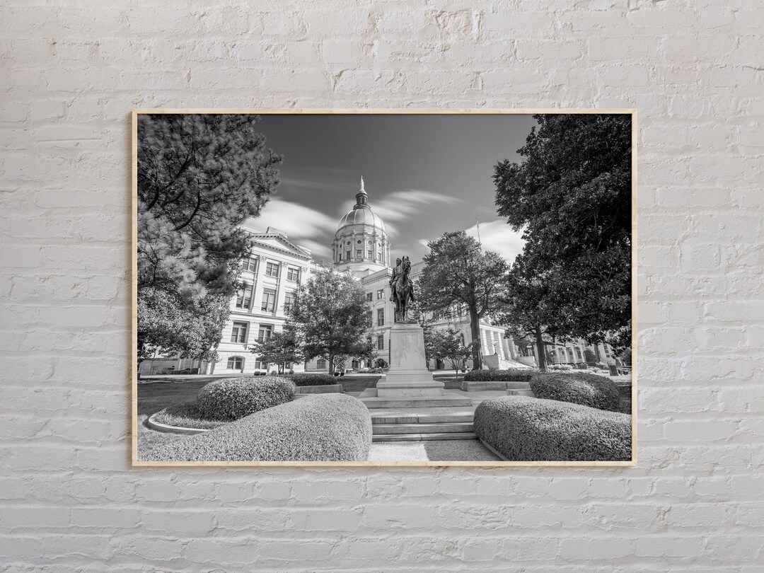 Black and White, Georgia Print, Georgia Wall Art, Georgia Poster ...