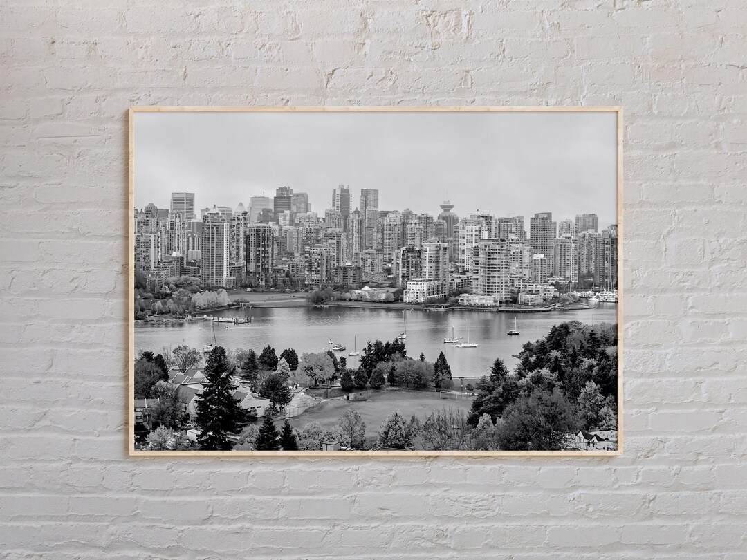 Black and White, Vancouver Print, Vancouver Wall Art, Vancouver Poster ...
