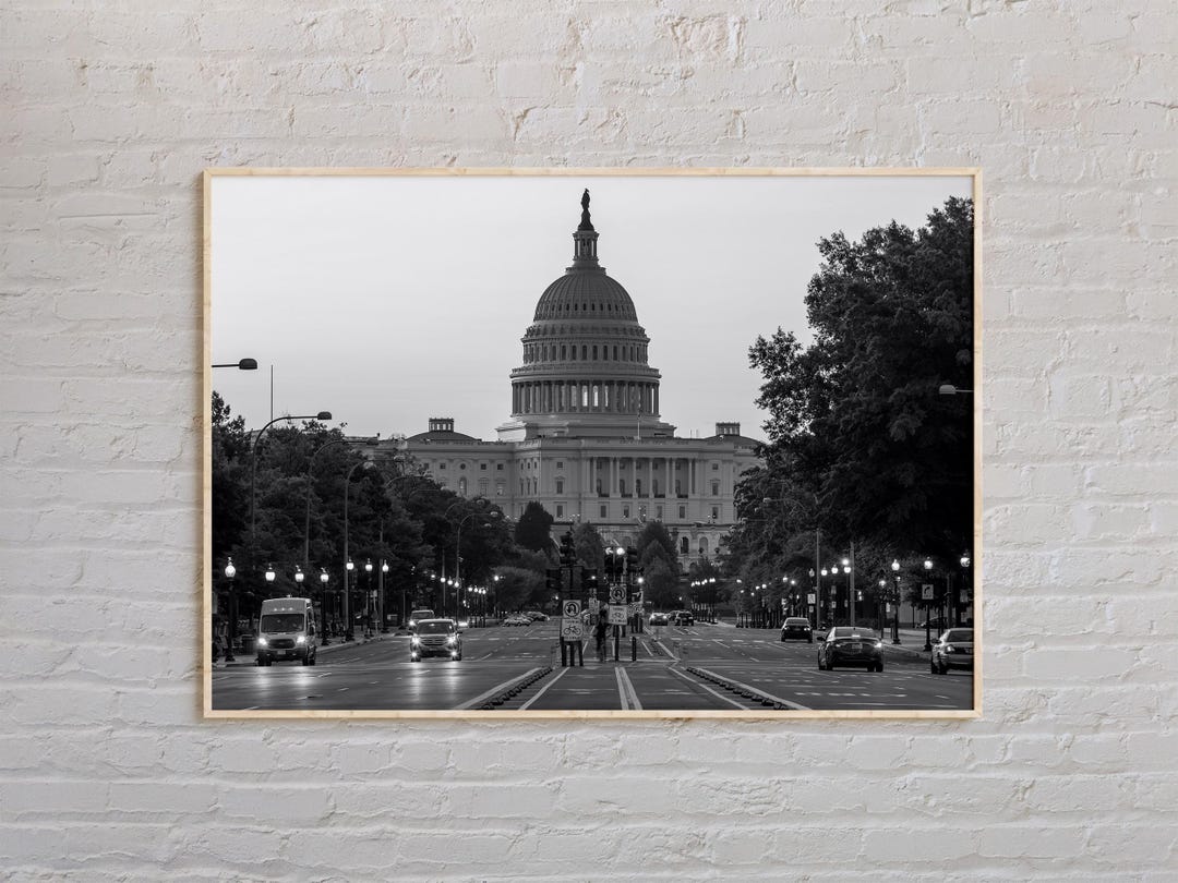 Black and White, Washington DC Print, Washington Wall Art, Washington ...