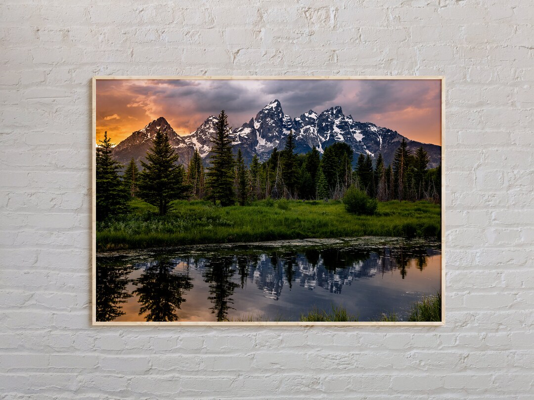 Real Photo, Grand Teton Print, Grand Teton Wall Art, Grand Teton Poster ...