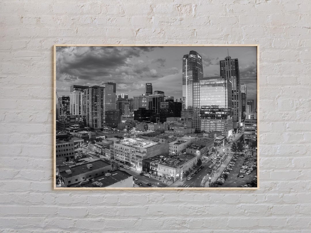 Black and White, Denver Print, Denver Wall Art, Denver Poster, Denver ...