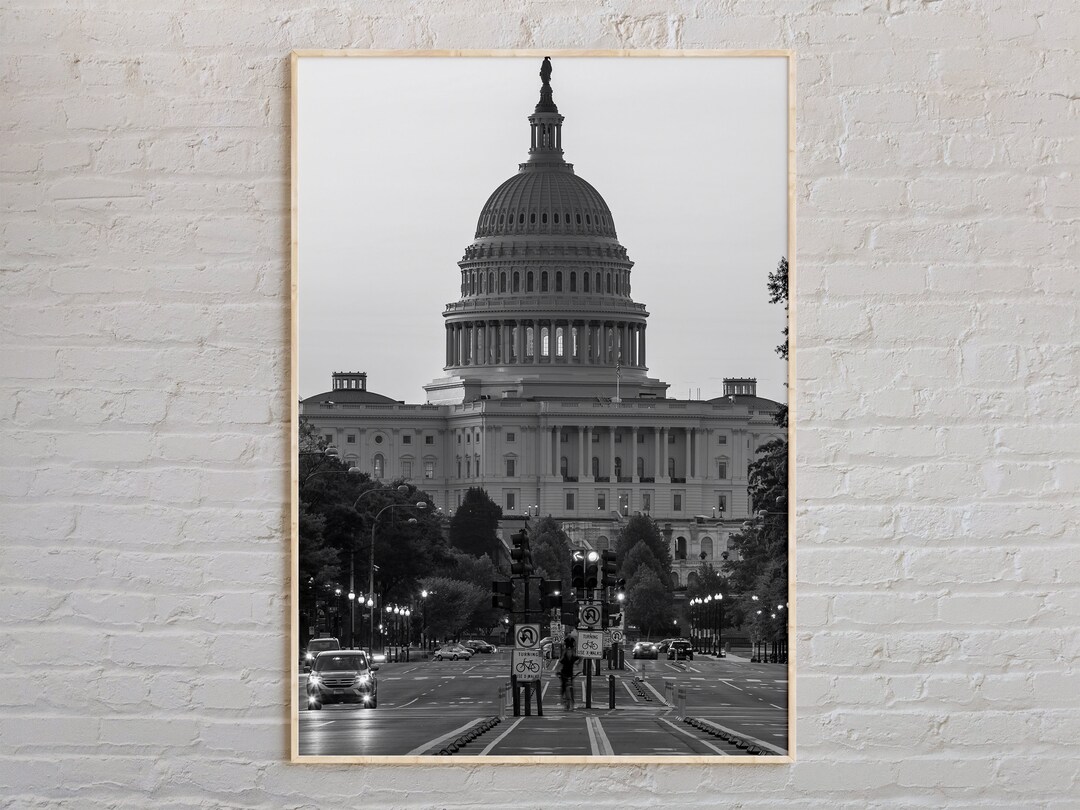 Black and White, Washington DC Print, Washington Wall Art, Washington ...