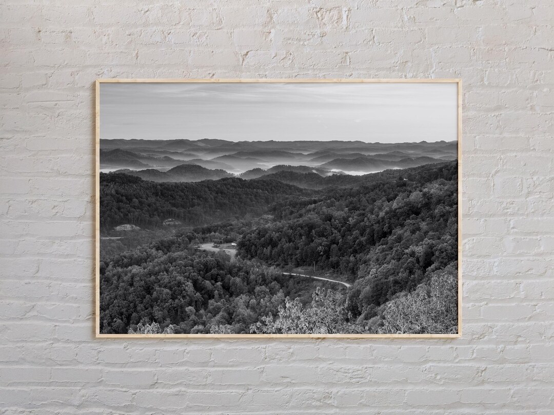 Black and White, Appalachia Print, Appalachia Wall Art, Appalachia ...