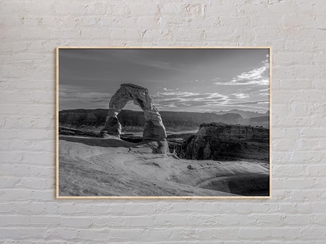 Black and White, Moab Print, Moab Wall Art, Moab Poster, Moab Photo ...