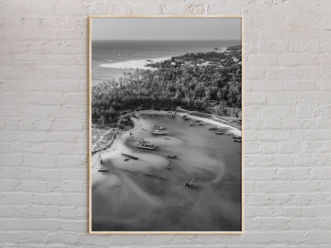 Black and White, Zanzibar Print, Zanzibar Wall Art, Zanzibar Poster ...