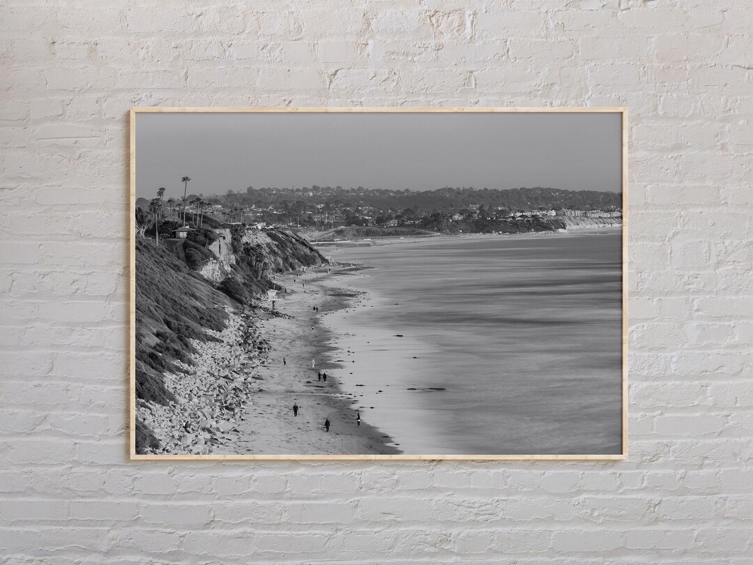 Black and White, Encinitas Print, Encinitas Wall Art, Encinitas Poster ...
