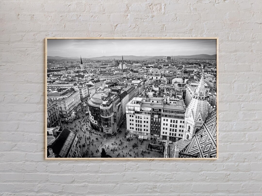 Black and White, Vienna Print, Vienna Wall Art, Vienna Poster, Vienna ...