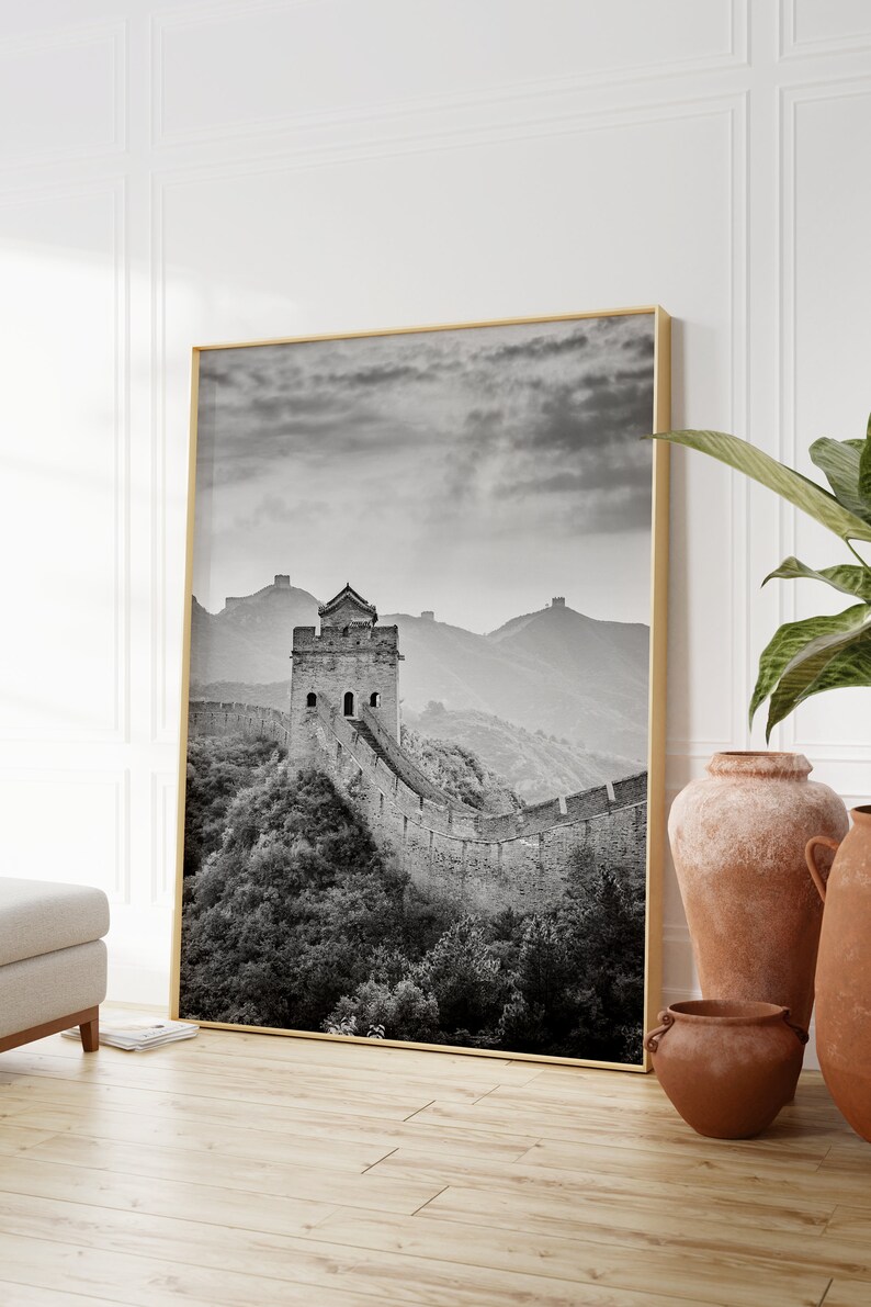 Black and White, China Print, China Wall Art, China Poster, China Photo ...