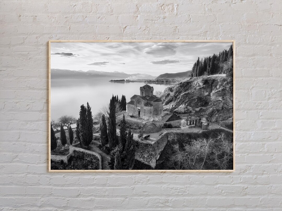 Black and White, North Macedonia Print, North Macedonia Wall Art, North ...