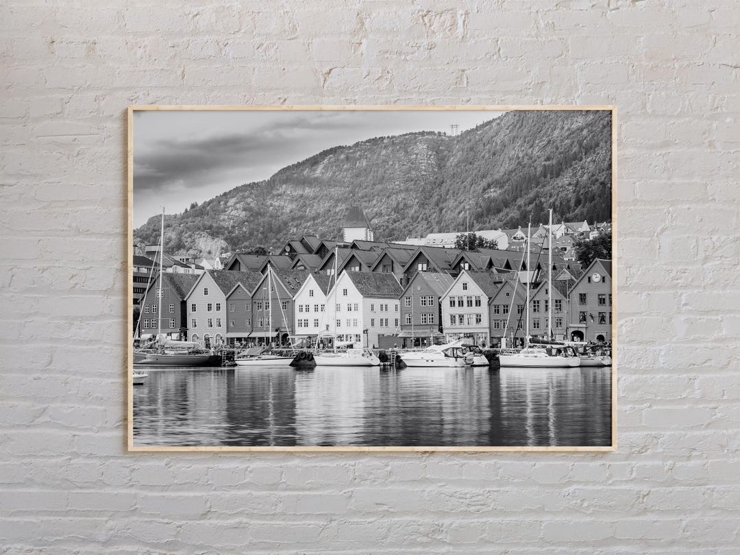 Black and White, Norway Print, Norway Wall Art, Norway Poster, Norway ...