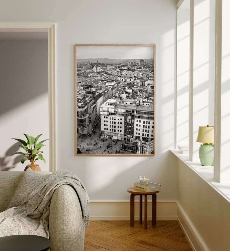 Black and White, Vienna Print, Vienna Wall Art, Vienna Poster, Vienna ...