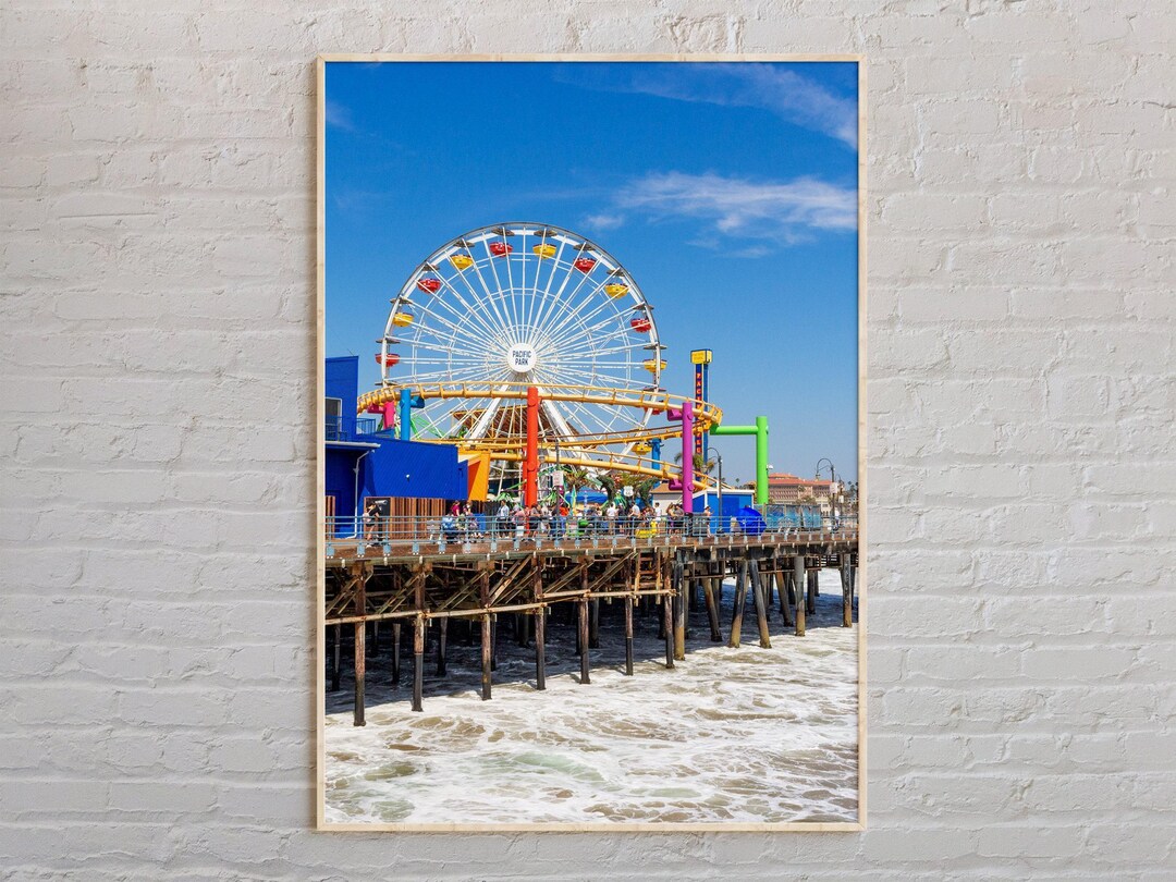 Real Photo, Santa Monica Print, Santa Monica Wall Art, Santa Monica ...