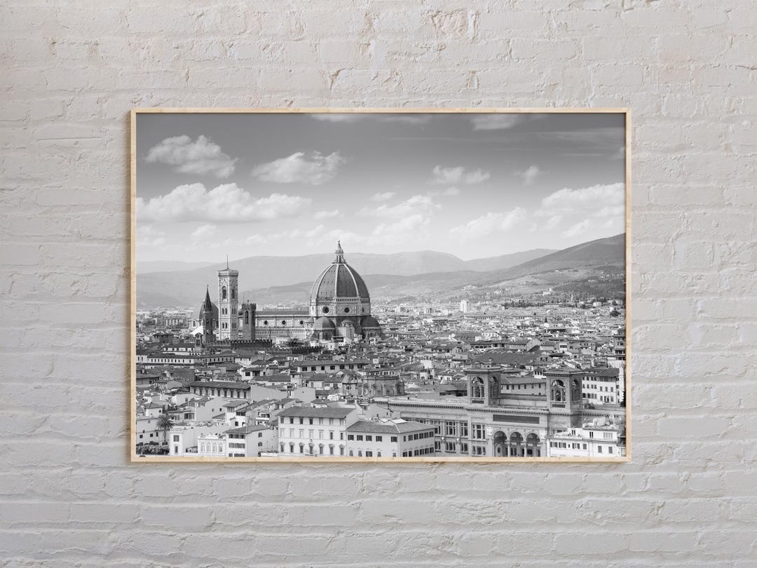 Black and White, Florence Print, Florence Wall Art, Florence Poster ...