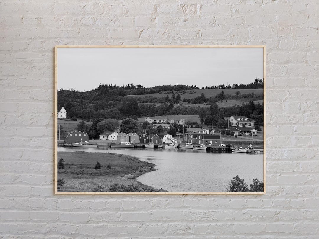 Black and White, Prince Edward Island Print, Prince Edward Island Art ...