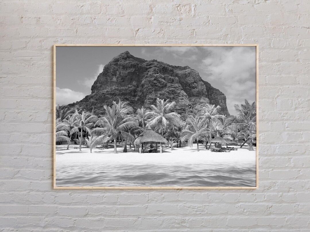 Black and White, Mauritius Print, Mauritius Wall Art, Mauritius Poster ...