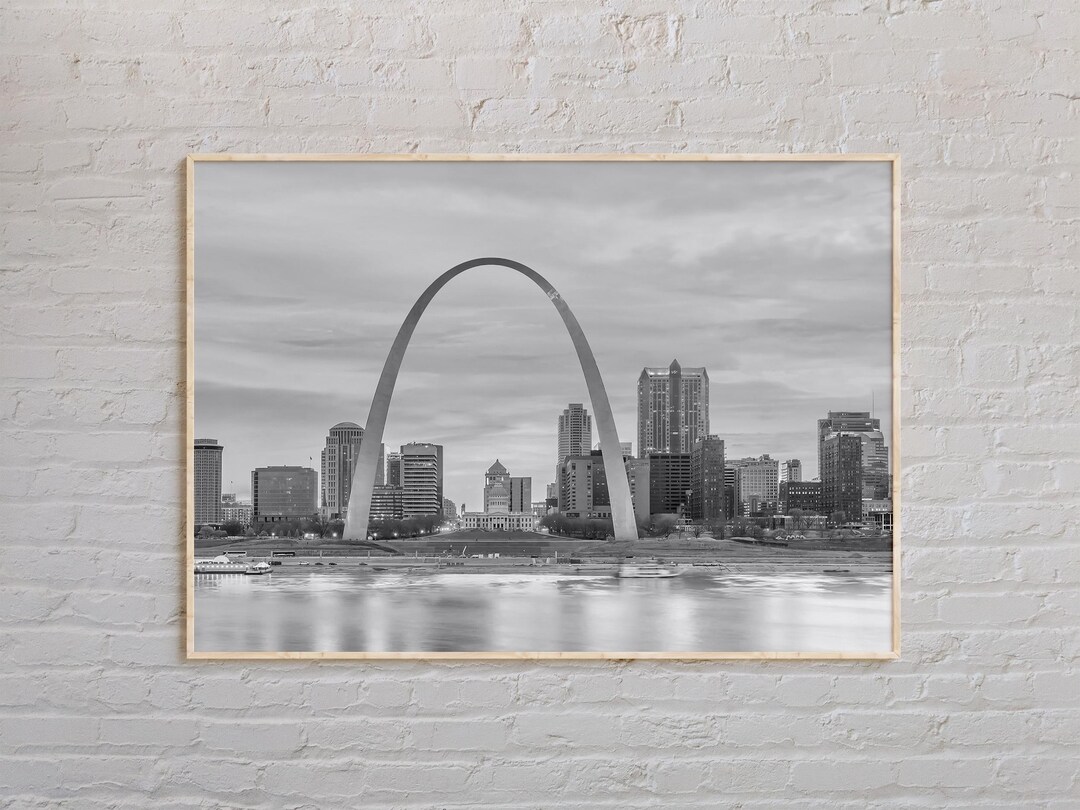 Black and White, St. Louis Print, St. Louis Wall Art, St. Louis Poster ...