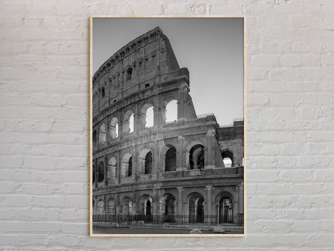 Black and White, Rome Print, Rome Wall Art, Rome Poster, Rome Photo ...