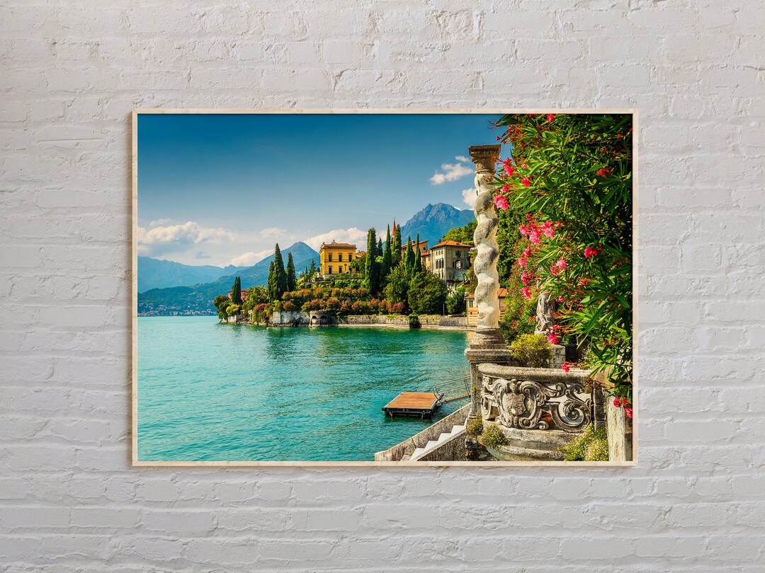 Real Photo, Lake Como Print, Lake Como Wall Art, Lake Como Poster, Lake ...