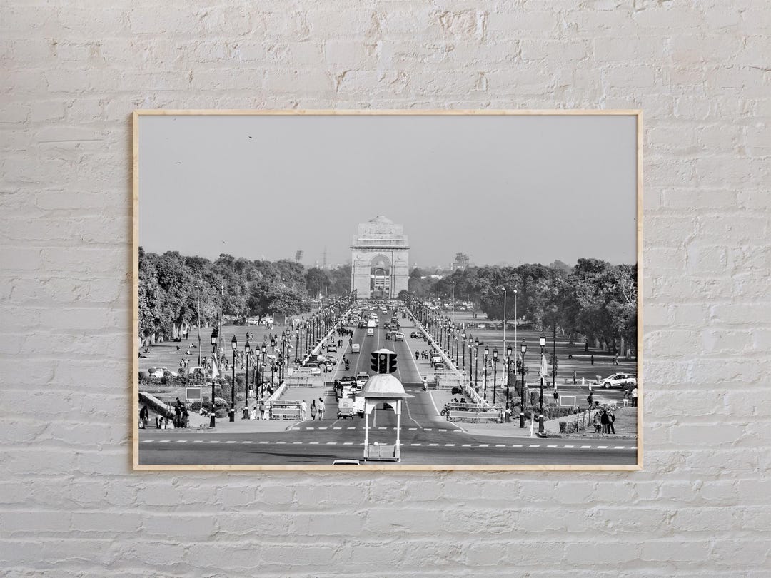 Black and White, Delhi Print, Delhi Wall Art, Delhi Poster, Delhi Photo ...