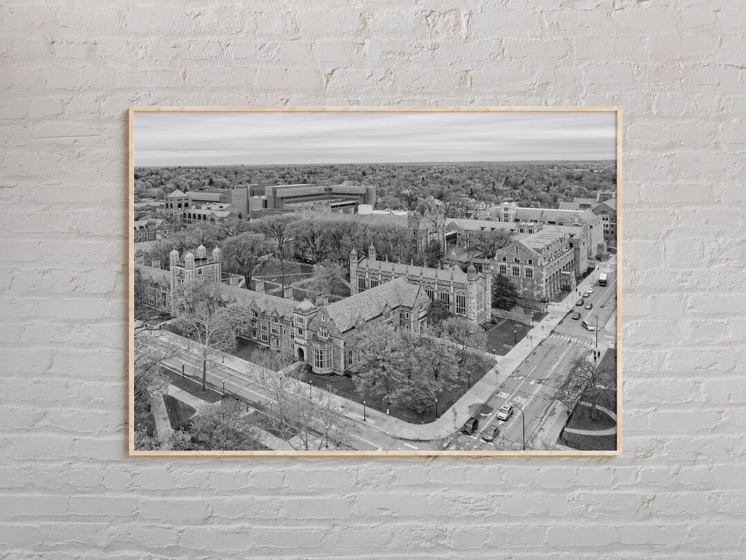 Black and White, Ann Arbor Print, Ann Arbor Wall Art, Ann Arbor Poster ...