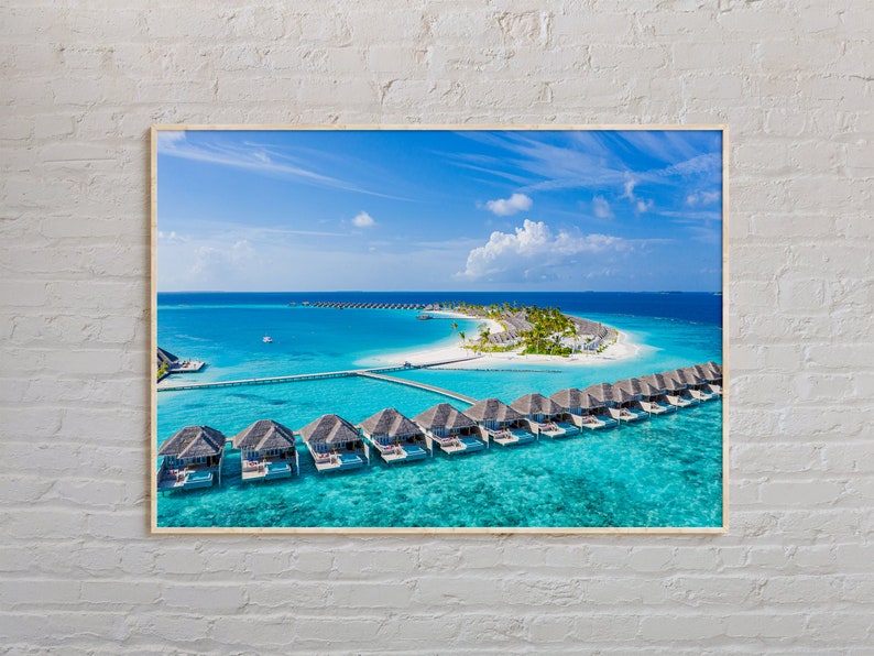 Real Photo, Maldives Print, Maldives Wall Art, Maldives Poster ...
