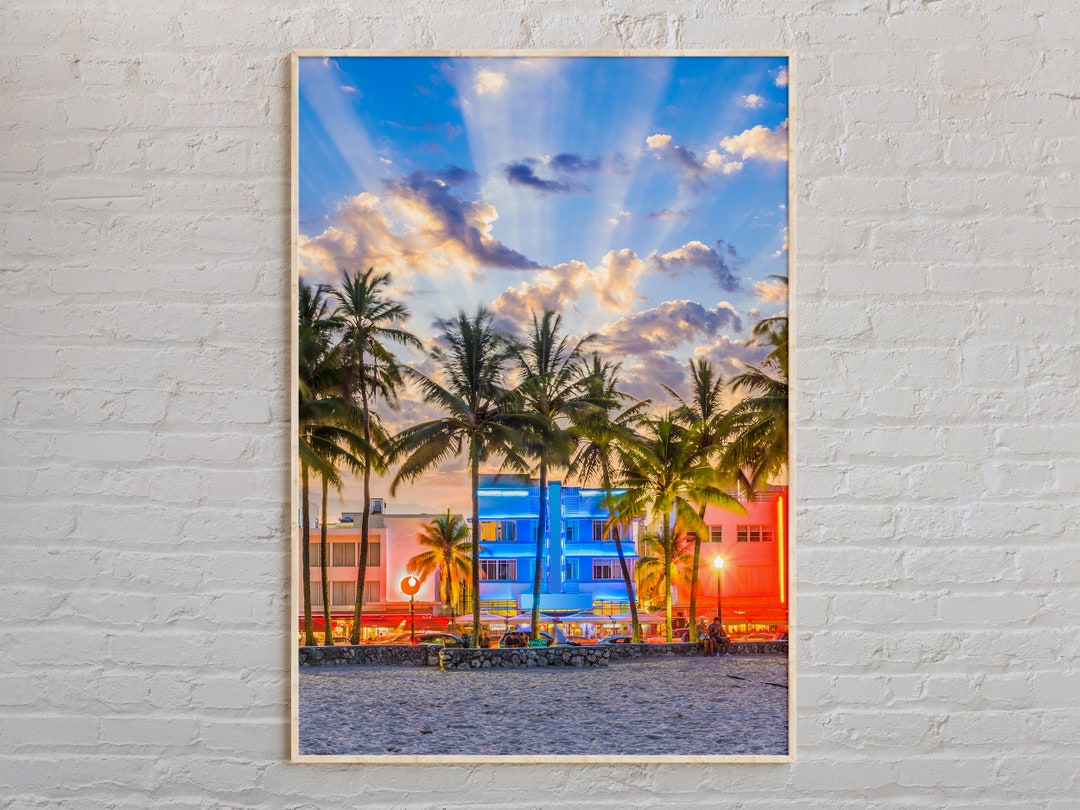 Real Photo, Miami Beach Print, Miami Beach Art, Miami Beach Poster ...
