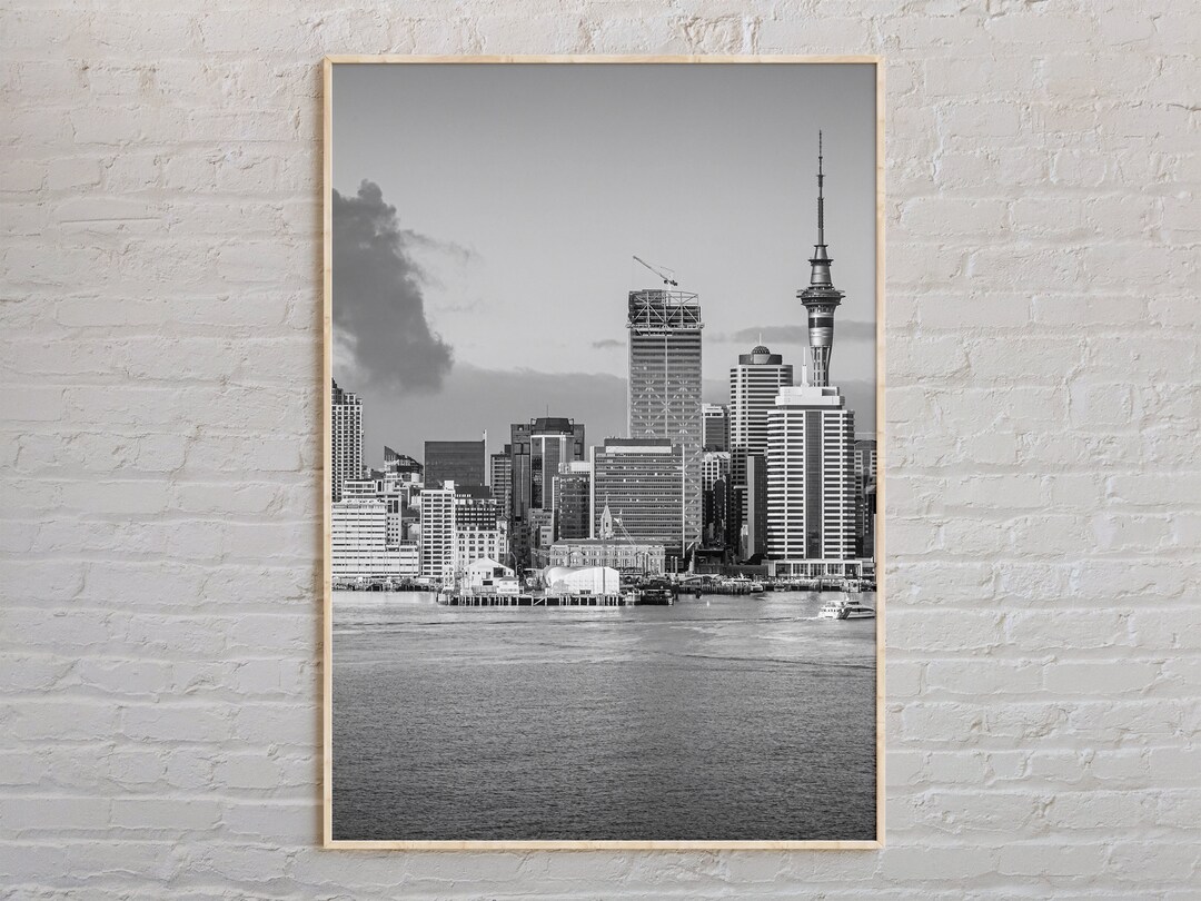 Black and White, Auckland Print, Auckland Art, Auckland Poster ...