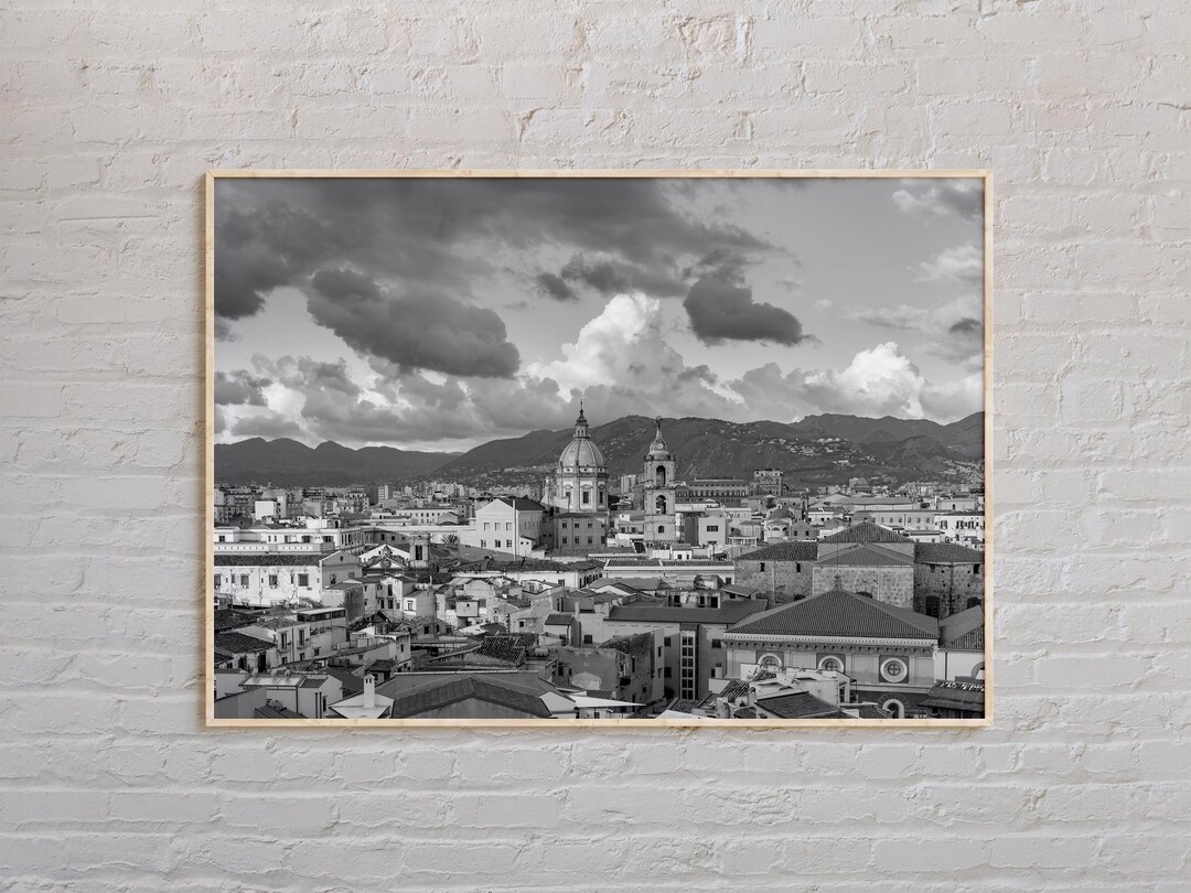 Black and White, Palermo Print, Palermo Wall Art, Palermo Poster ...