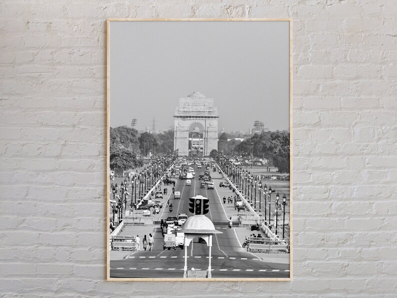 Black and White, Delhi Print, Delhi Wall Art, Delhi Poster, Delhi Photo ...
