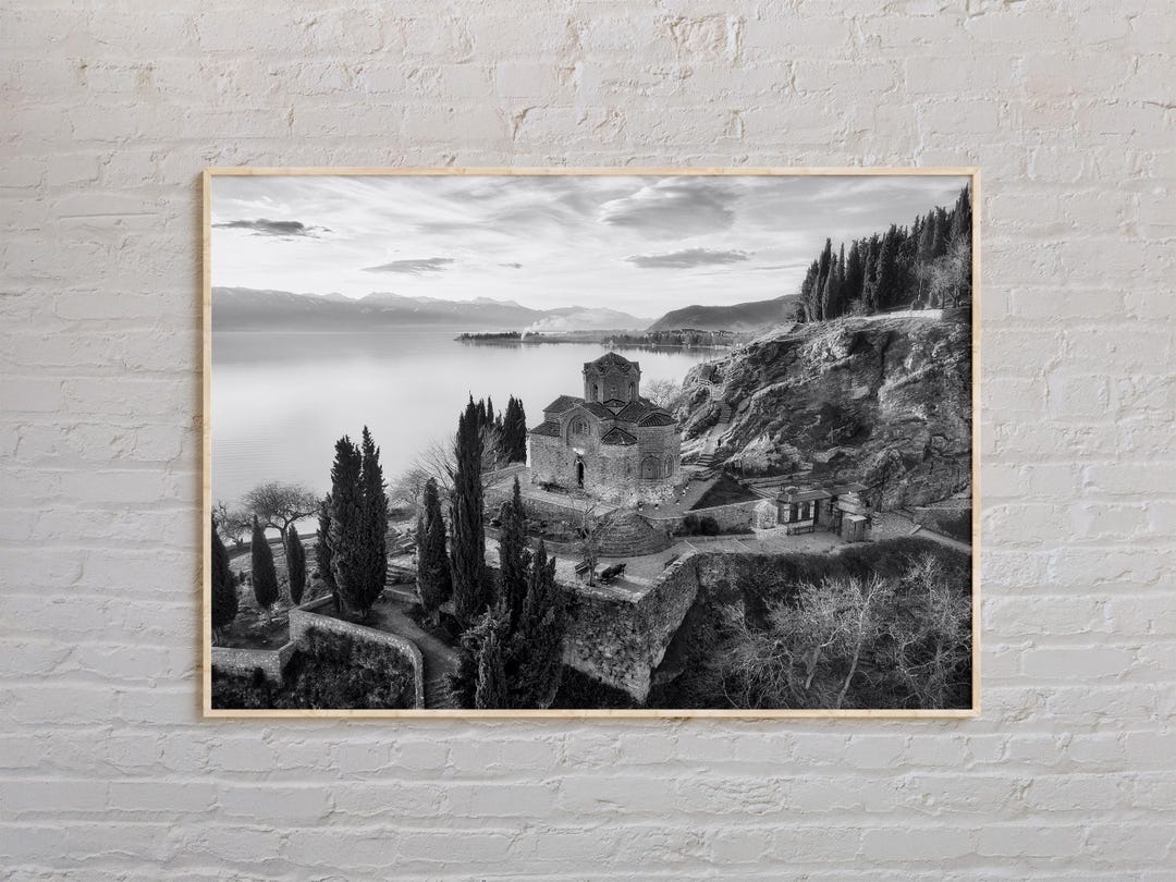 Black and White, North Macedonia Print, North Macedonia Wall Art, North ...