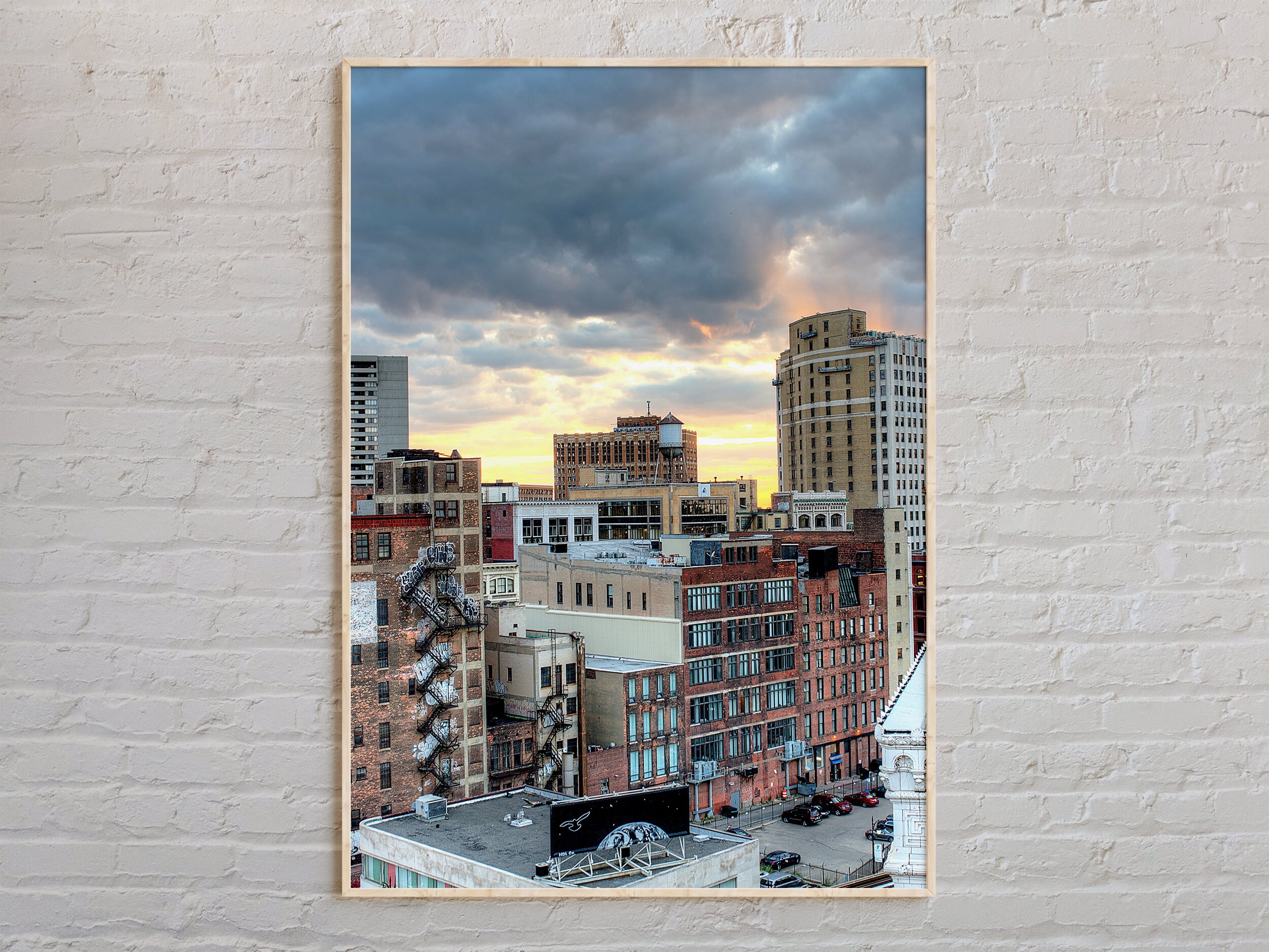 Real Photo, Detroit Print, Detroit Wall Art, Detroit Poster, Detroit ...