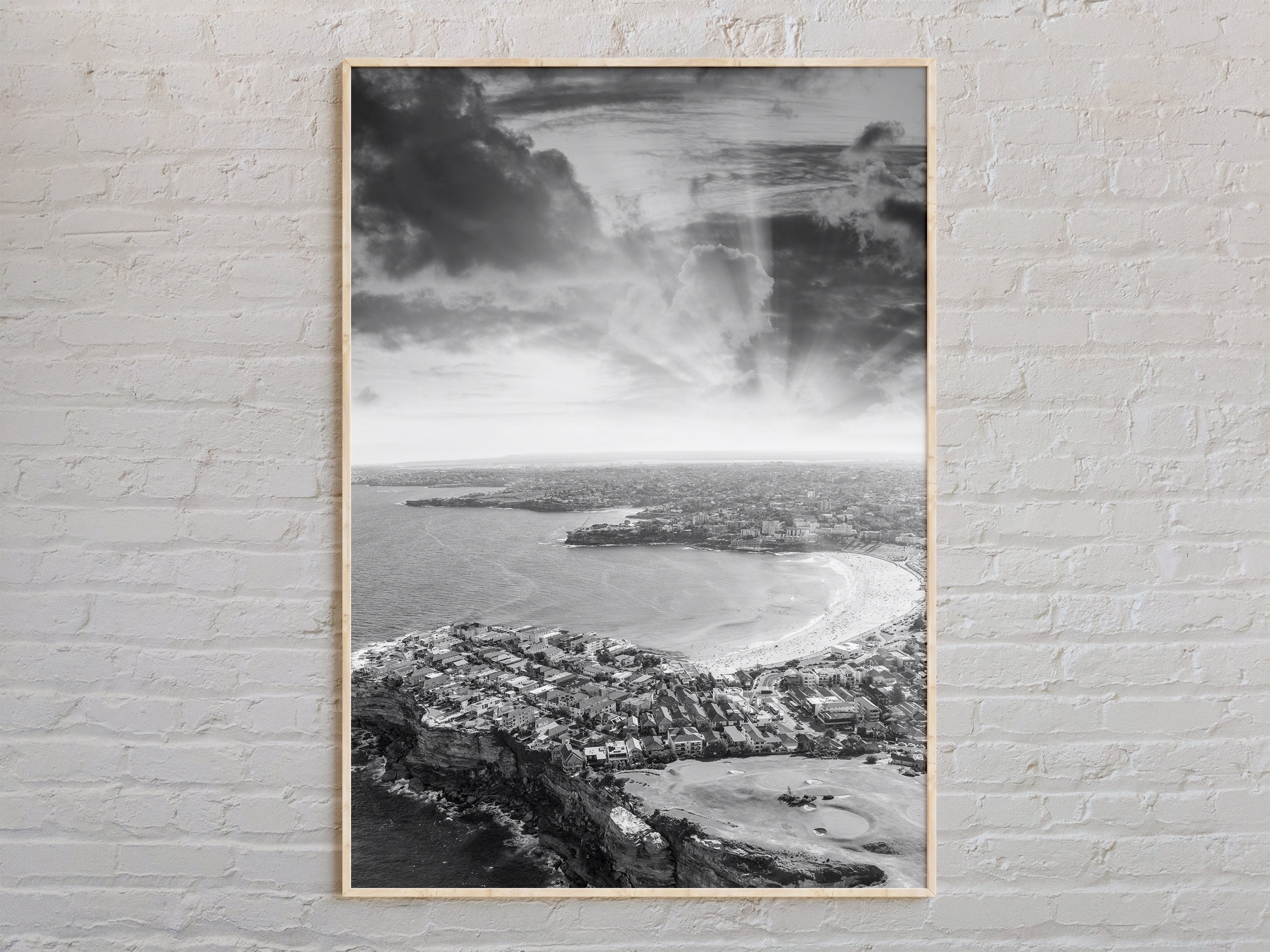 Black and White, Bondi Beach Print, Bondi Beach Art, Bondi Beach Poster ...